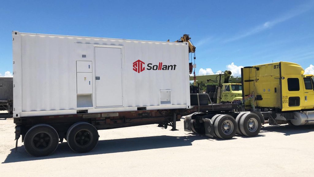 sollant container screw air compressor